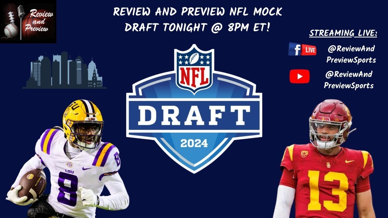 Review and Preview NFL Mock Draft Show 04-17-24 - YouTube