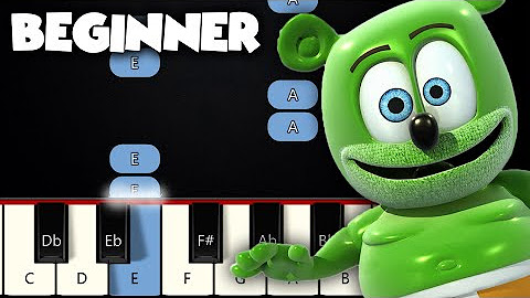 The Gummy Bear Song Piano Tutorial (with Slow Version and Play Along ...