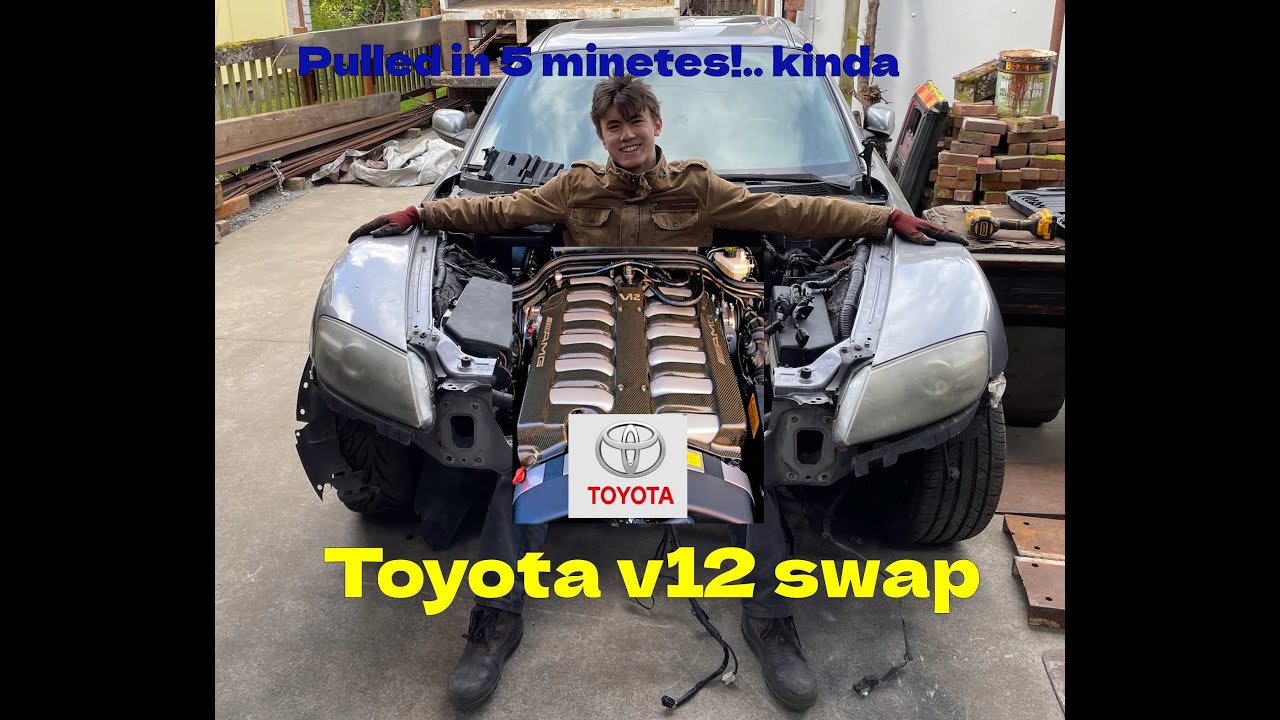 Pulling an RX-8 engine How to. Toyota V12 Swap - YouTube