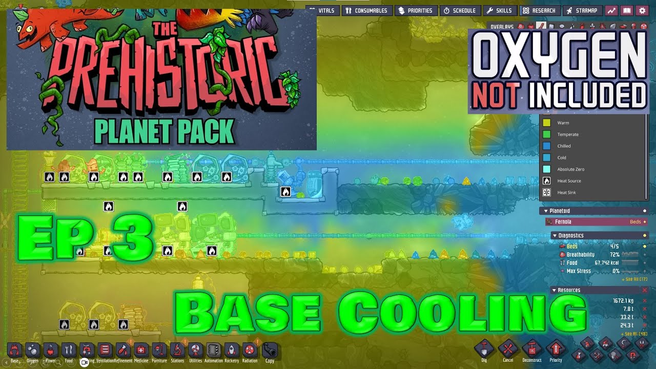 Base Cooling - ONI Prehistoric Pack - Ep3 - YouTube