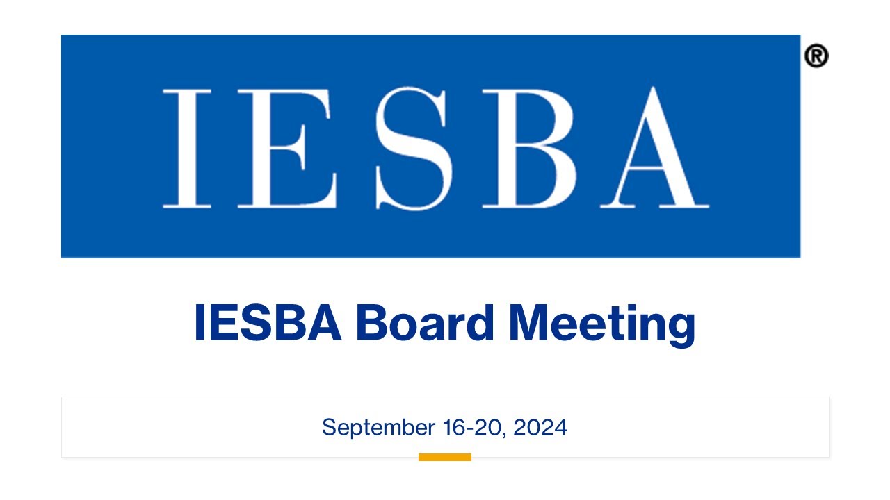 September 19, 2024 IESBA Board Meeting - Day 4 - YouTube