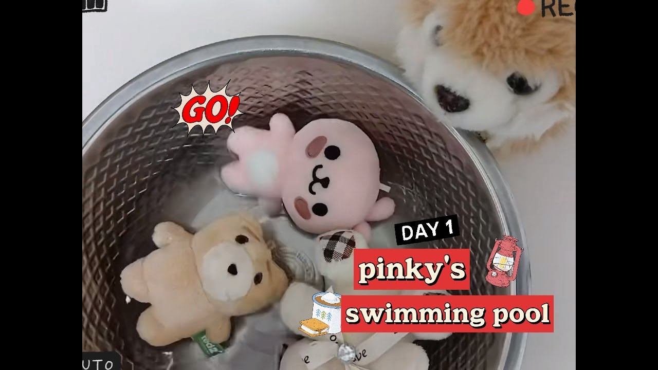 [핑끼핑꾸] 인형계 브이로그 : 수영장에간 핑키 [인형놀이/인형계] Doll World : Pinky went to the ...
