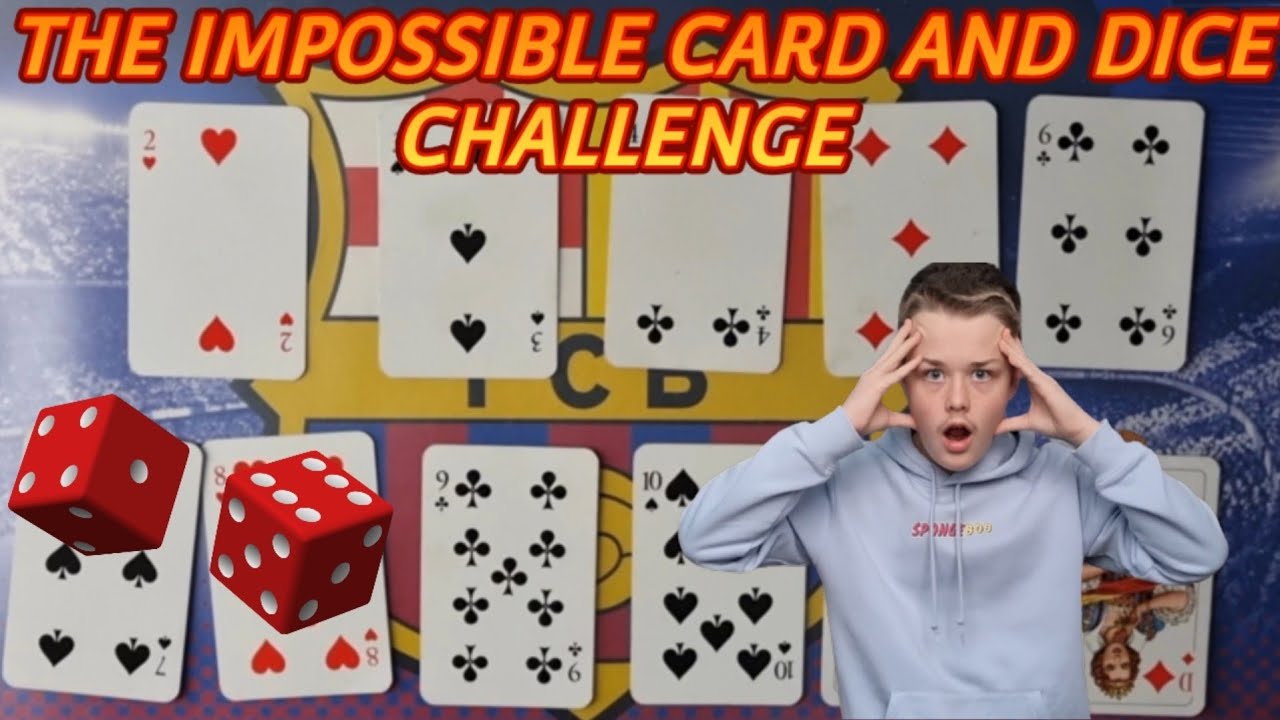 THE IMPOSSIBLE CARD AND DICE CHALLENGE!! - YouTube
