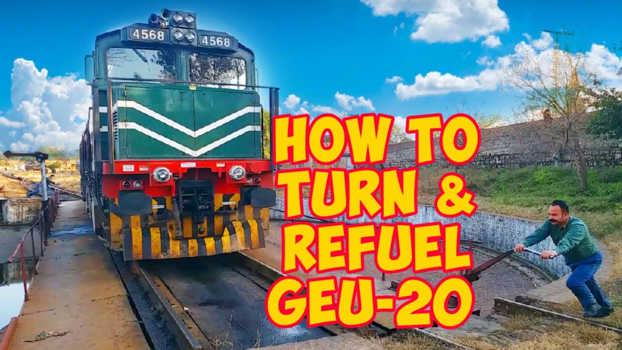 Refuel & Turning GE Locomotive Pakistan Railways | Railroad | Diesel ...