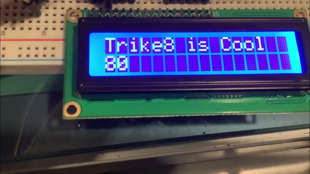 Elegoo UNO R3 Super Starter Kit Lesson 14 LCD Display - YouTube