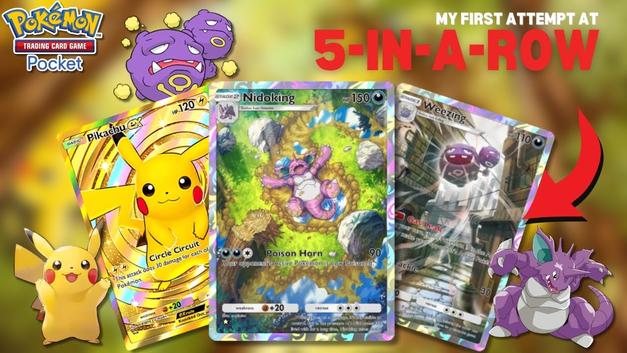TIME TO GET FIVE WINS IN A ROW IN POKEMON POCKET!! (Testing Out The New ...