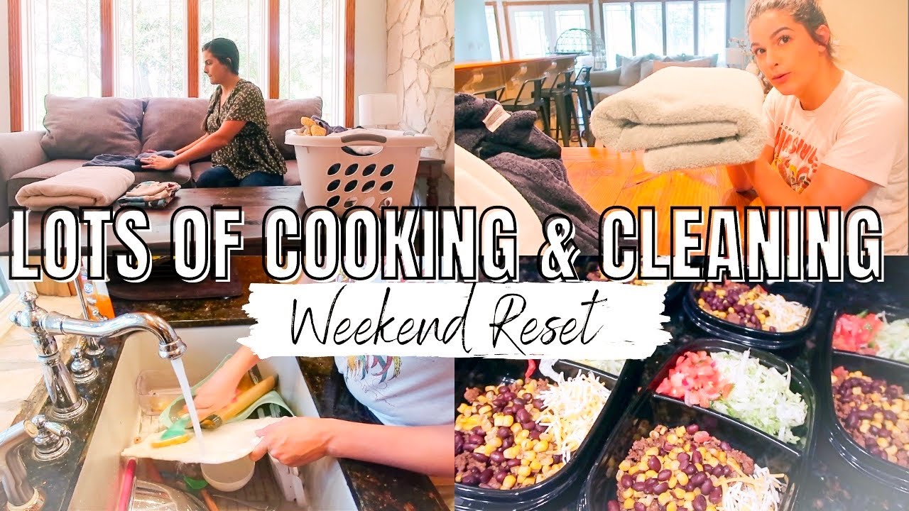 All Day Long! Cleaning & Cooking Motivation | Weekly Grocery Haul ...