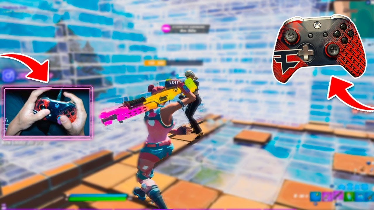 ASI SE VEN MIS MANOS JUGANDO CON EL MEJOR MANDO PARA FORTNITE (handcam ...