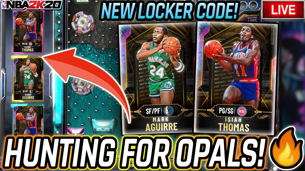 NBA 2K20 MYTEAM NEW LOCKER CODE! + HUNTING FOR GALAXY OPALS ON TRIPLE ...