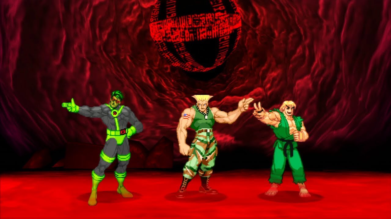 Marvel VS Capcom 2 - Cyclops/Guile/Ken - Expert Difficulty Playthrough ...