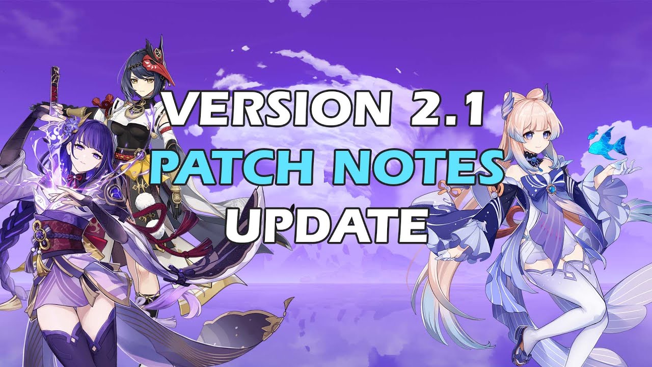 Indirect Shield & Anemo Buffs - Genshin Impact 2.1 Official Patch Notes ...