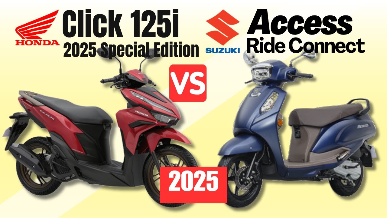 Honda Click 125 Spcl Ed vs Suzuki Access Ride Connect | Side by Side ...