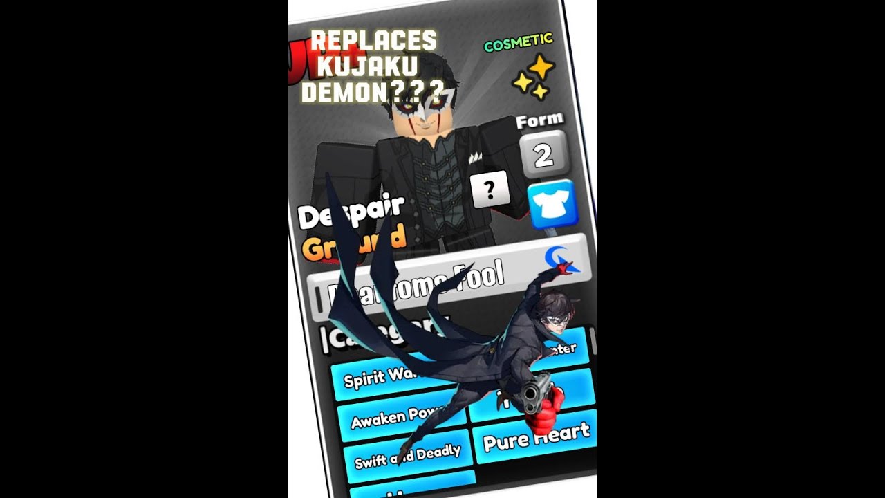joker UR+ showcase on awtd roblox | BETTER KUJAKU DEMON ?!!! - YouTube