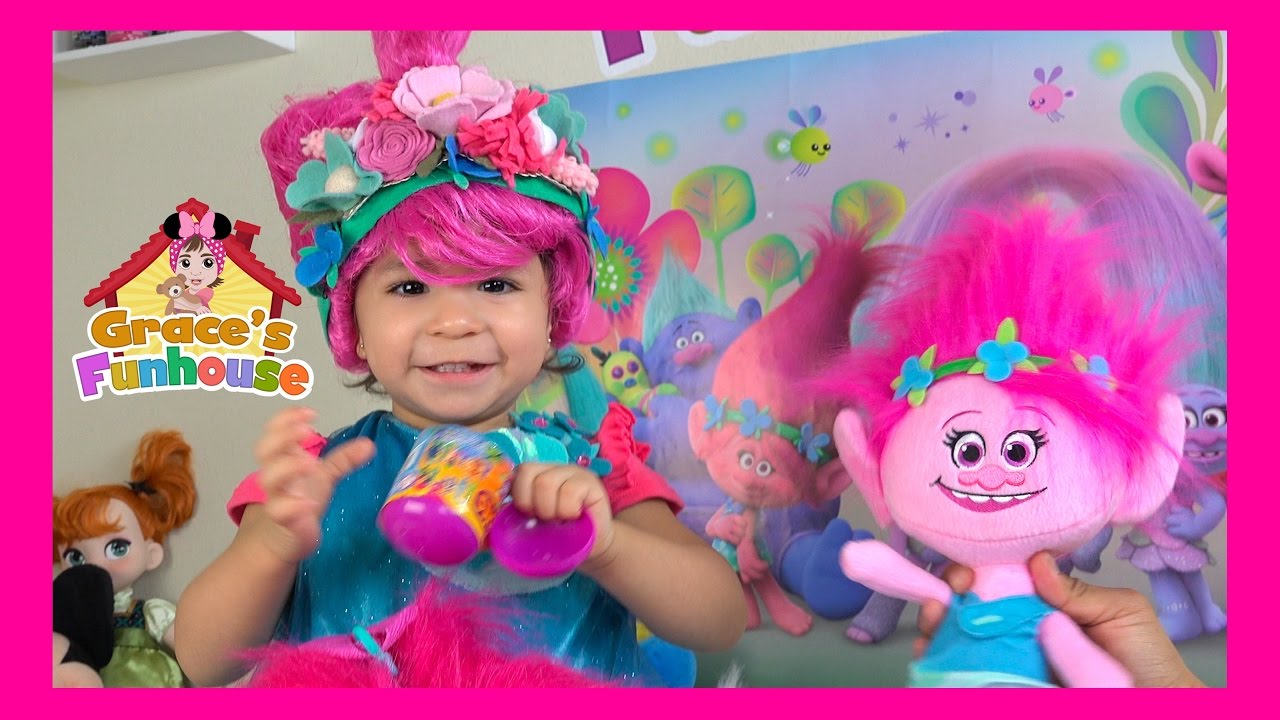 Trolls Movie and Princess Poppy Toys Review With Toy Surprises, Enjoy ...