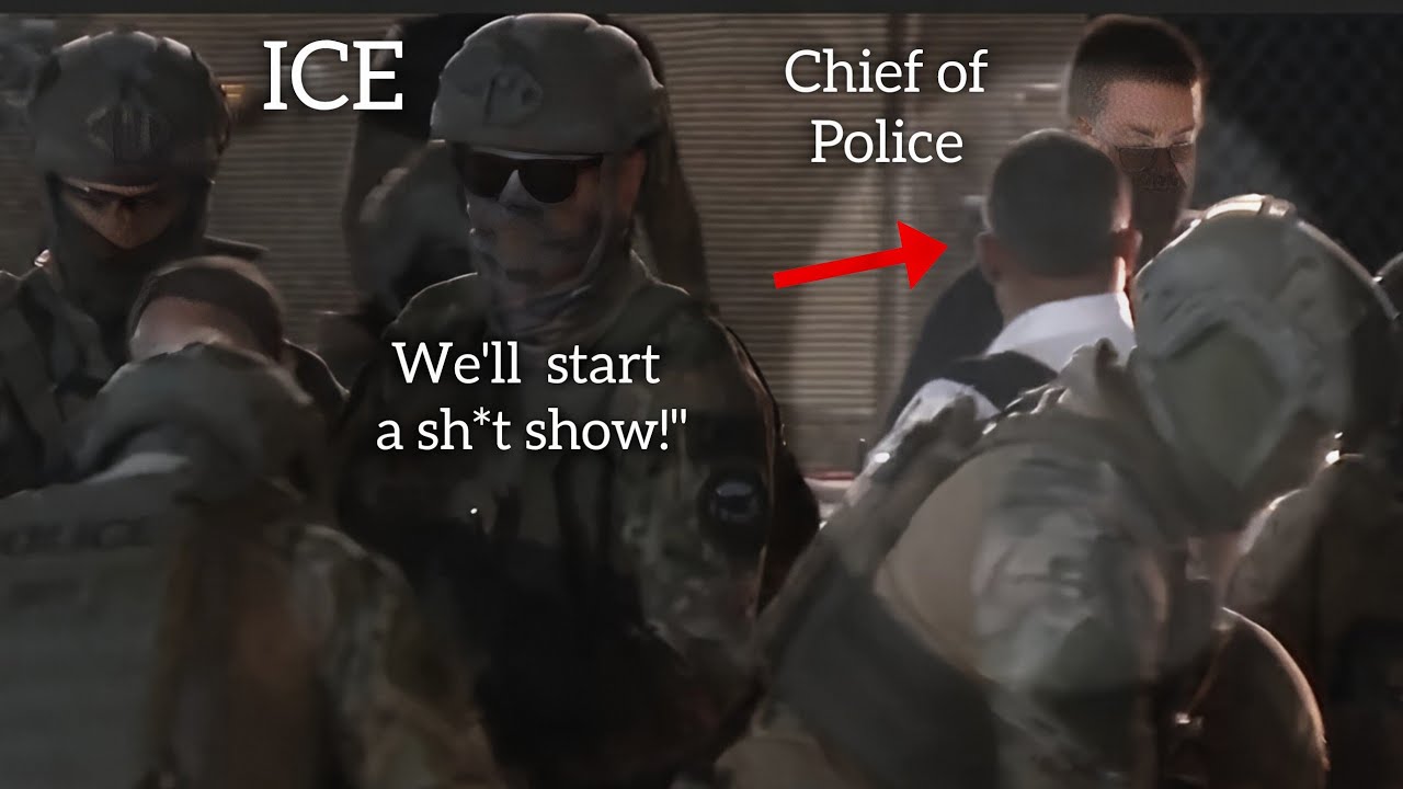 Cops vs Cops — Ice Agents Treat Local Police Chief Like A Peon - YouTube