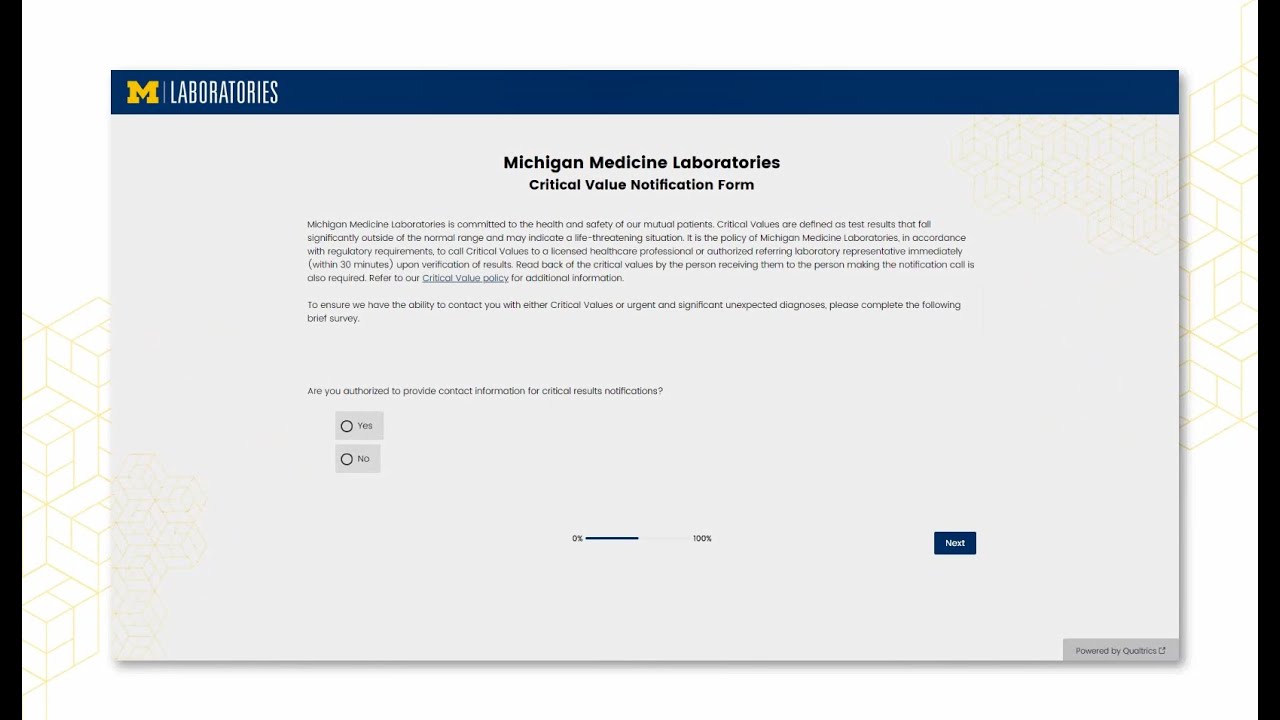 Critical Value Notification Form - YouTube