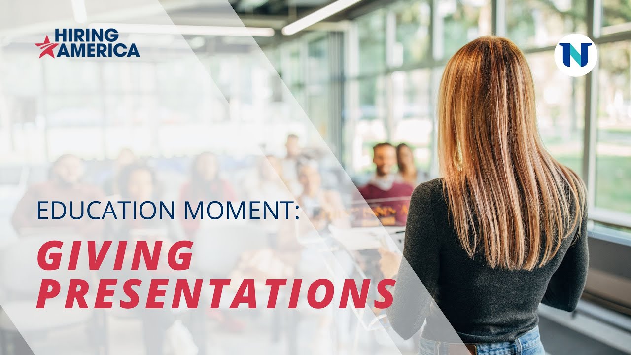 Education Moment: Giving Presentations. Presented by National ...