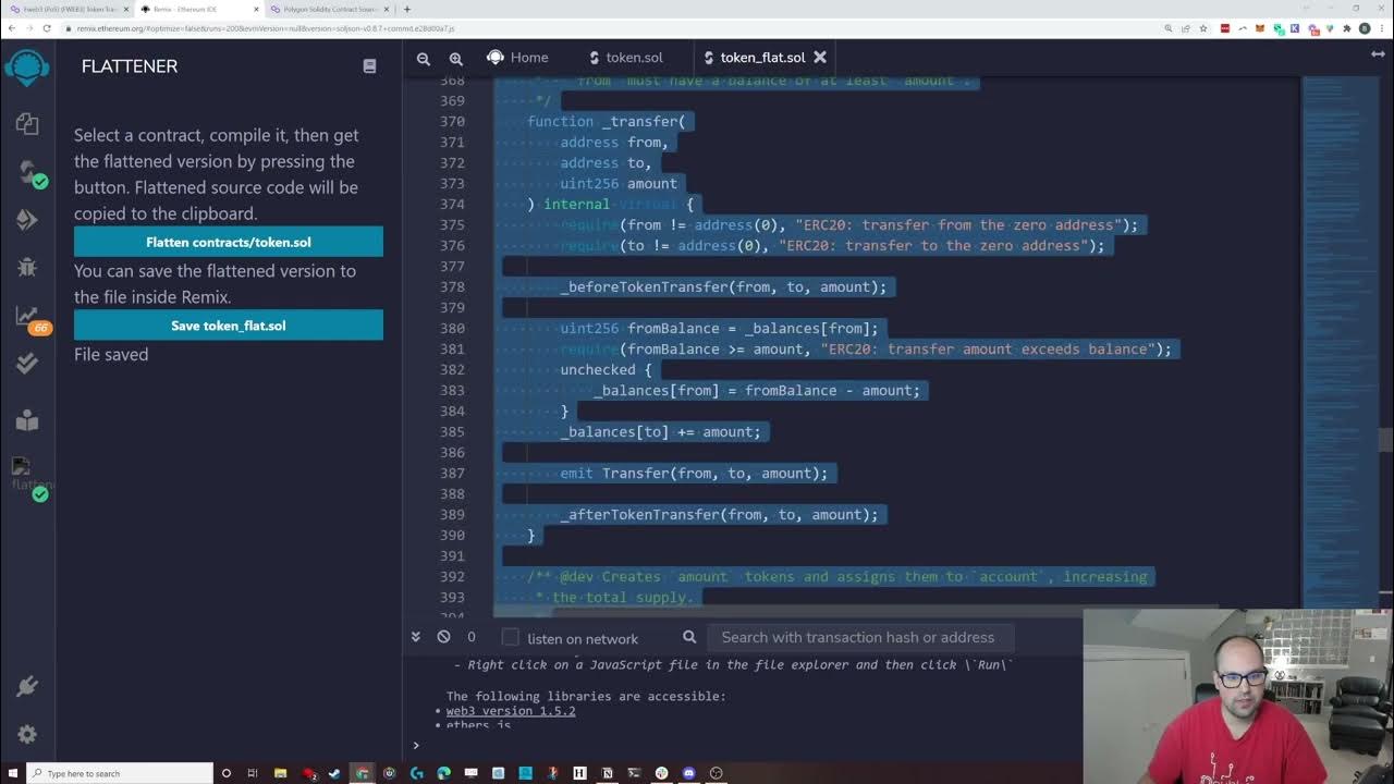 Verifying Contracts In Polygonscan Youtube