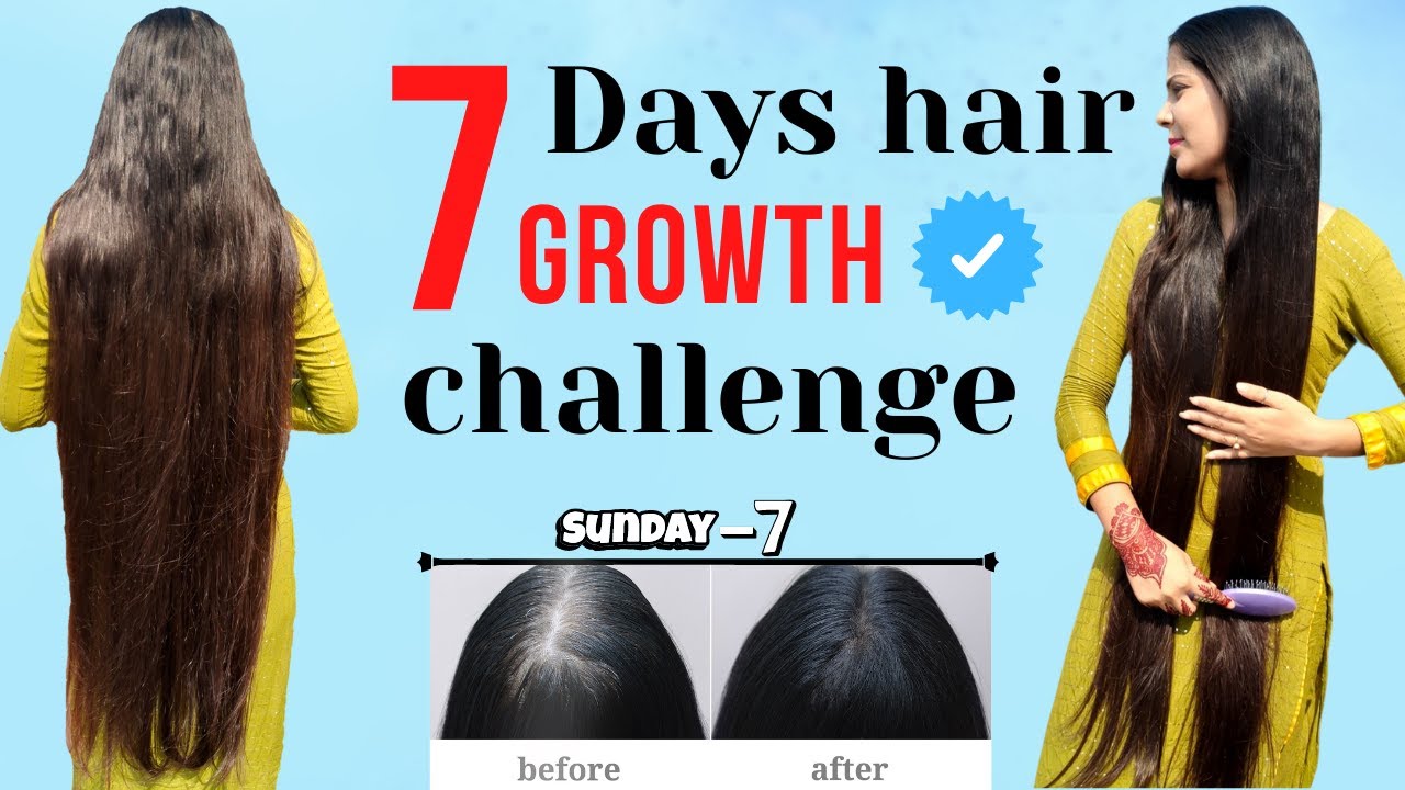 Day-7 | 7 days hair growth challenge | hair growth transformation अब ...