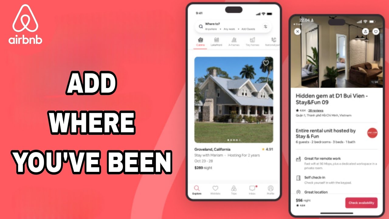 How To Add Where You've Been On Airbnb App - YouTube