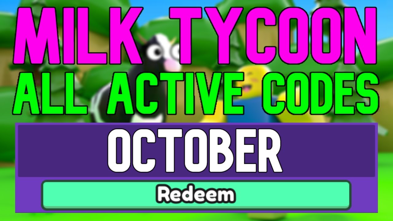 Milk Tycoon Codes October 2022 Roblox Working Milk Tycoon Codes Youtube