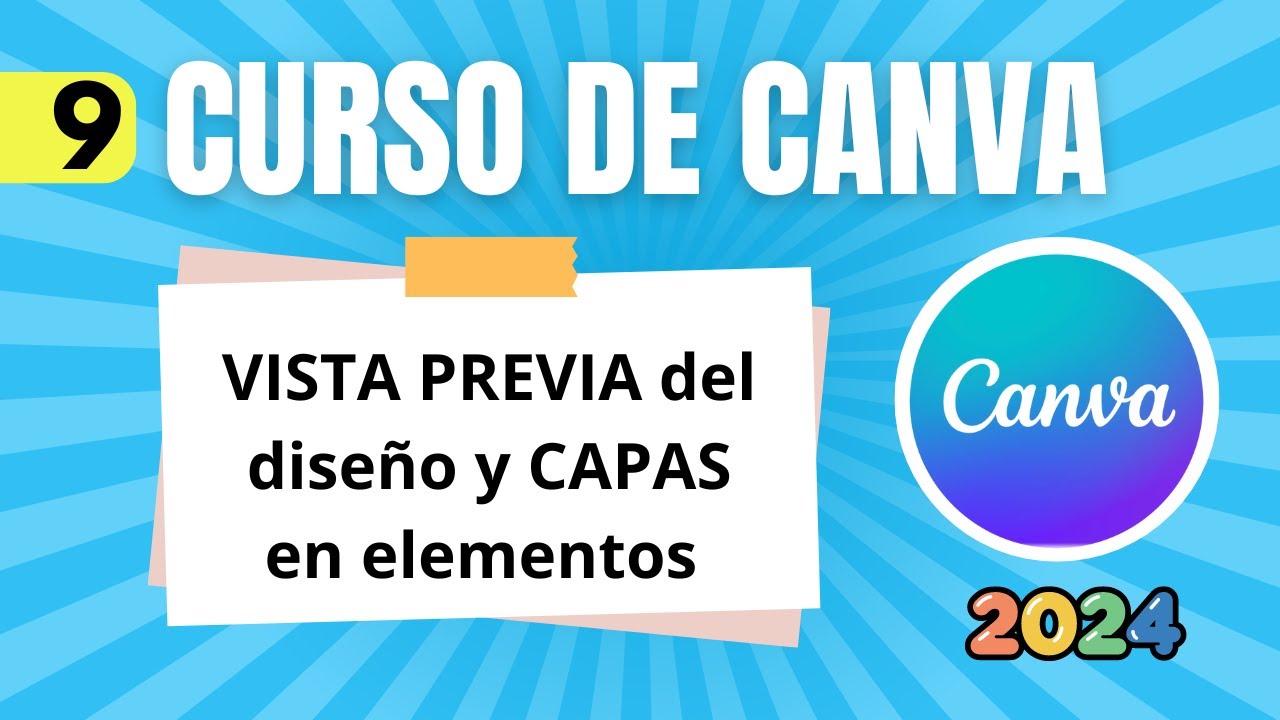 09 | VISTA PREVIA del diseño final y CAPAS entre ELEMENTOS en CANVA ...