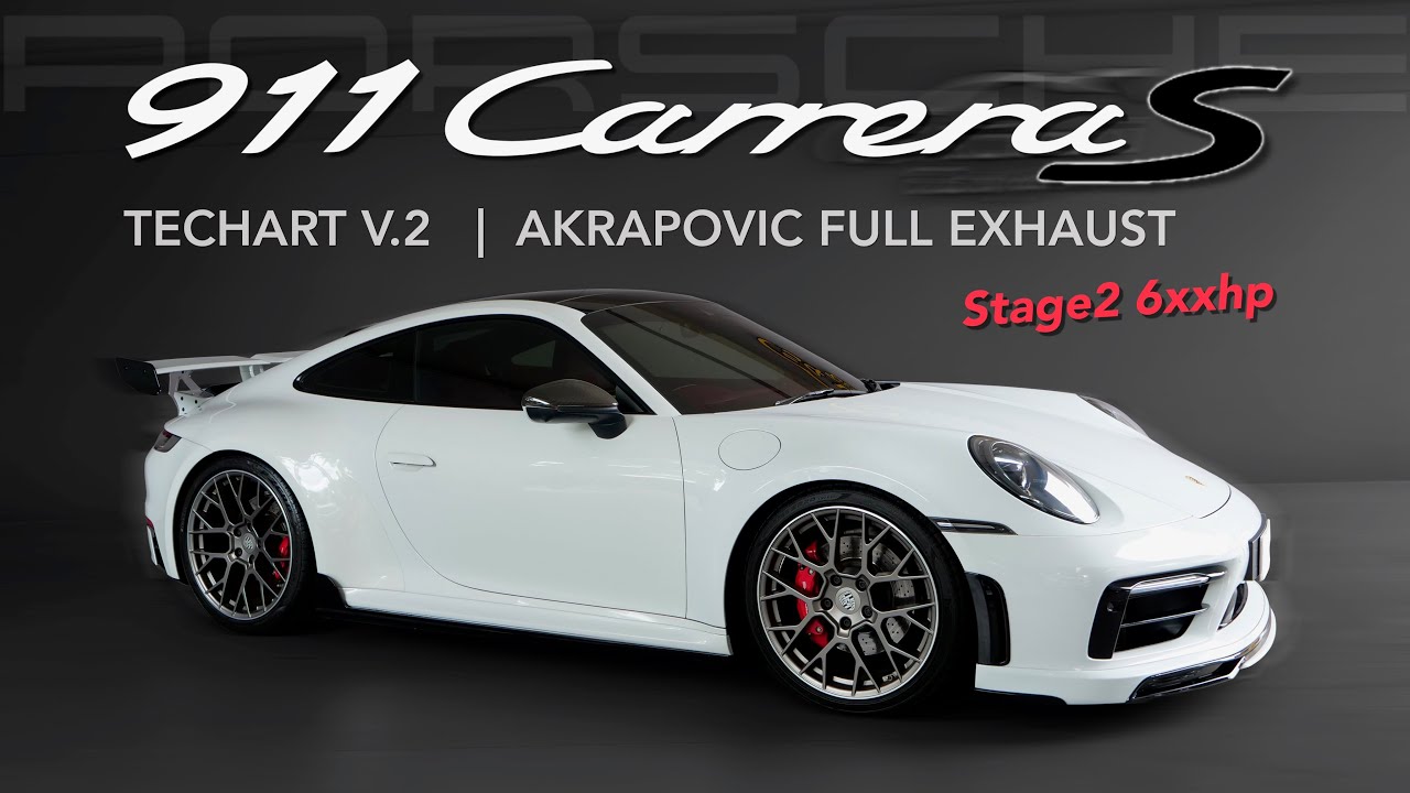 แท้ทั้งคัน Porsche 911 Carrera S Techart V2 Stage2 + Akrapovic Full ...