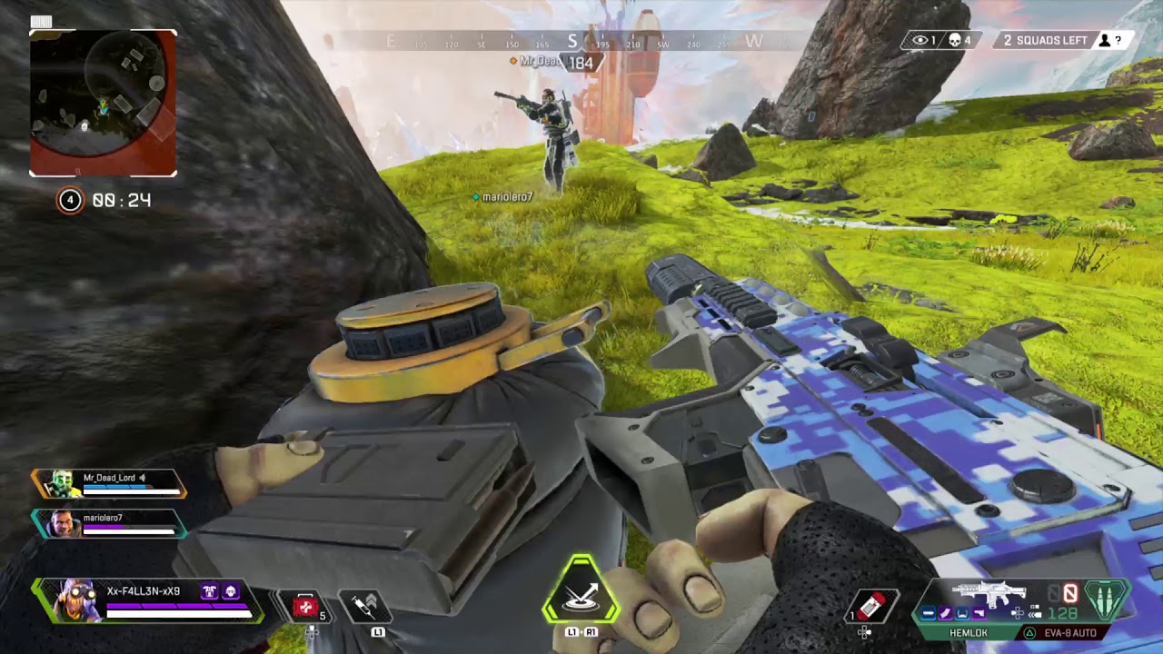 Apex legends|easy win jump pad kill with octane - YouTube