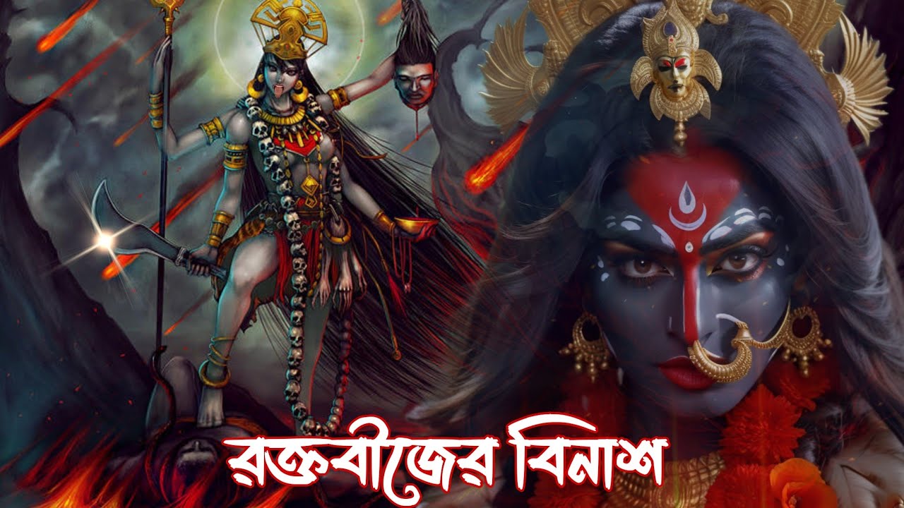 রক্তবীজের বিনাশ | Maa Kali | Maha Kali | Bangla Cartoon Golpo | Bhuter ...