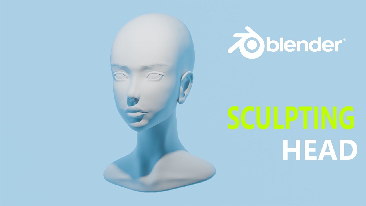 Creating a Head in Blender | Face Sculpting - YouTube