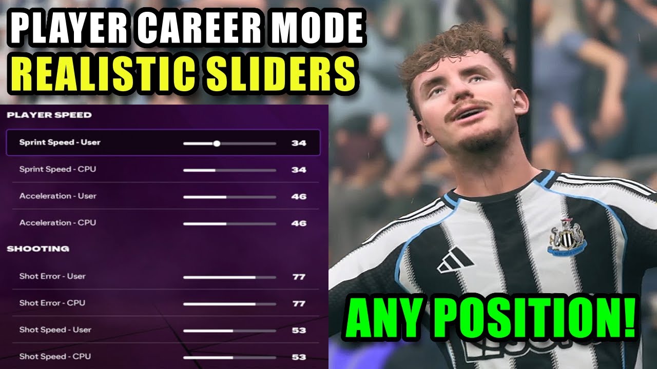 NEW EA FC 26 Player Career Mode Realistic Sliders For All Positions ...