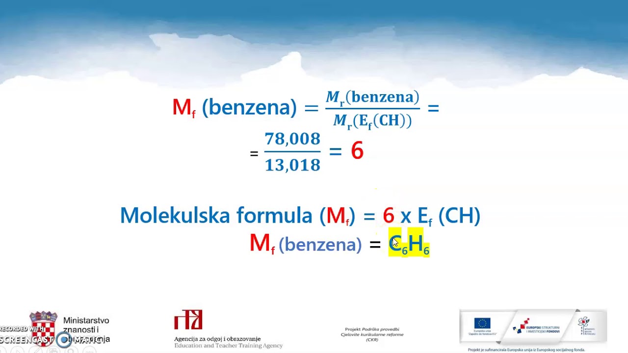 Kemija 8. r. OŠ - Određivanje formule spoja (2) - YouTube
