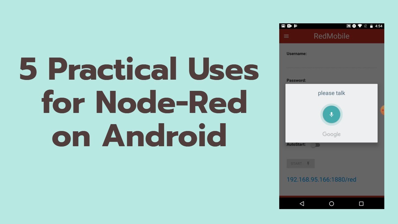 5 Practical Uses for Node-Red on Android (Really!) - YouTube