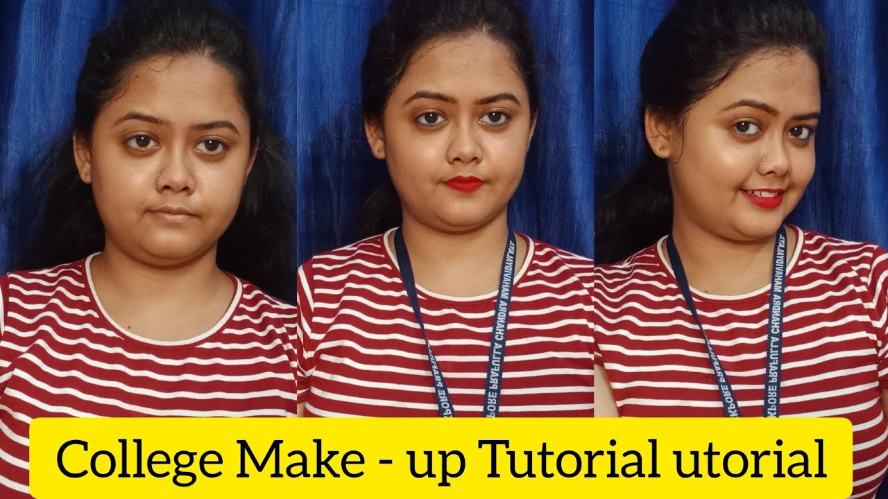 College Make - up Tutorial With Makeup Hack - YouTube