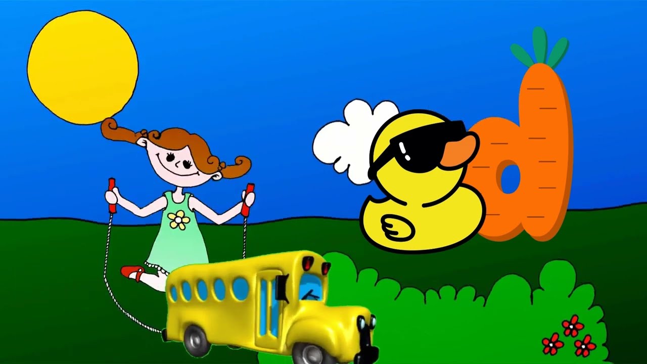 Wheels on the Bus / yellow 🟡 Bus go Round and Round - kids songs - YouTube