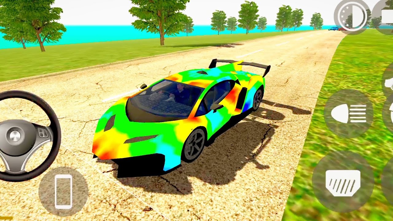 Rang Birangi Lamborghini Wala Game 🎨🏎️ | Indian Bike Driving 3D Full ...