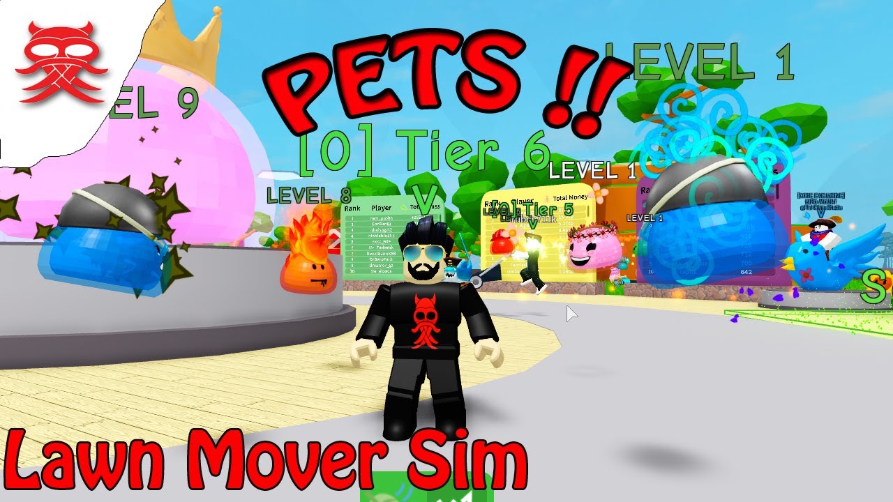 Pets !! - Lawn Mover Sim - Dansk Roblox - YouTube