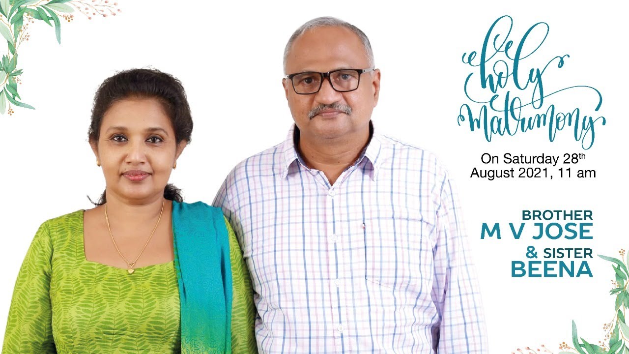 Br Jose & Sr Beena | Wedding Live Stream - YouTube