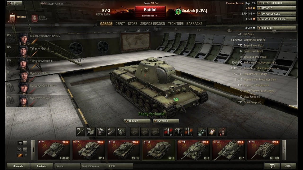 World of Tanks KV 3 Tank Review and gameplay - YouTube