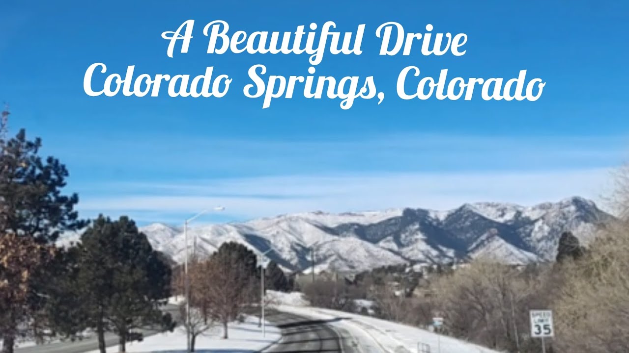 A Pretty Mountain View Drive in Colorado Springs, Colorado 🏔️ # ...
