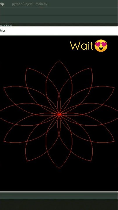 Sixteen Petal Flower 🌸 with Python Turtle | #shorts #shortvideo #short ...