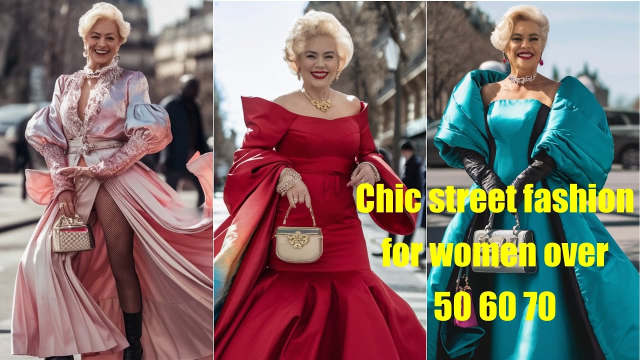 CHIC STREET FASHION for women over 50 60 70 From Paris - YouTube