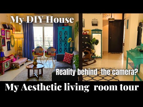 living Room tour l Home tour video l living Room Decorating idea l ...