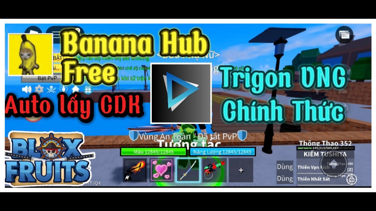 Hack Blox Fruit Update 22 mới nhất || Banana Hub Premium FREE 1h30' || Client trigon mới nhất ...