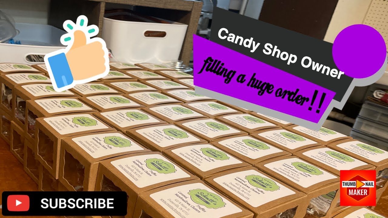 A day in the life of a candy store owner...Preparing an order. - YouTube