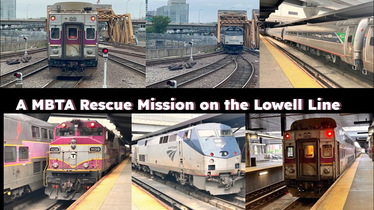 A MBTA rescue mission on the Lowell Line - YouTube