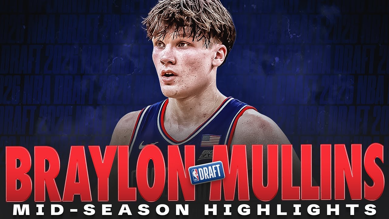 UConn Huskies freshman Braylon Mullins Mid-Season Highlights | 2026 NBA ...