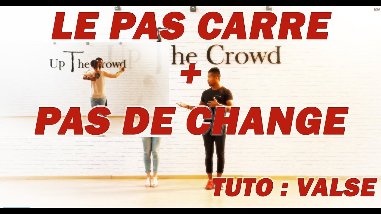 [Tuto] Le pas carré + pas de change Valse (Niveau débutant) - YouTube