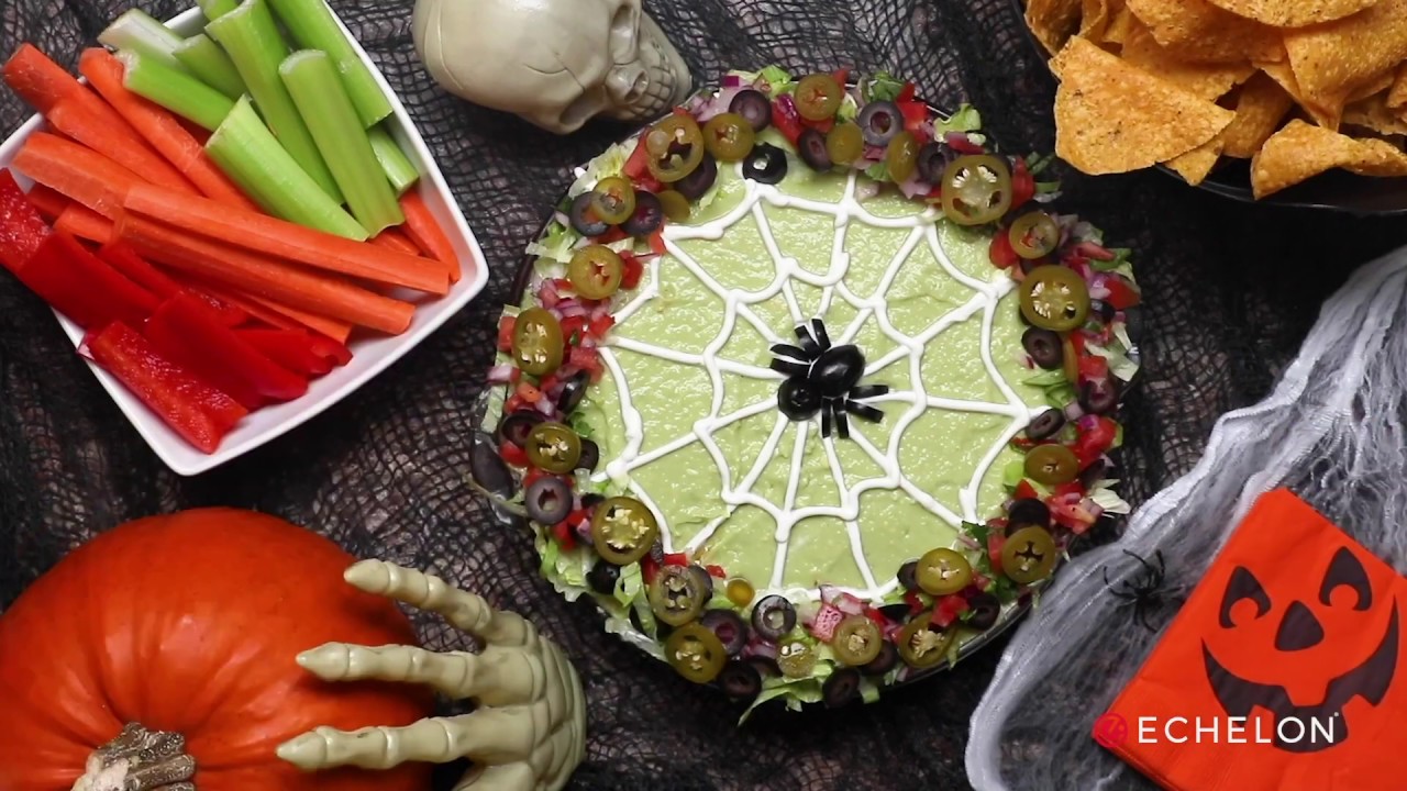 Spooky Spider Taco Dip Recipe by Echelon - YouTube