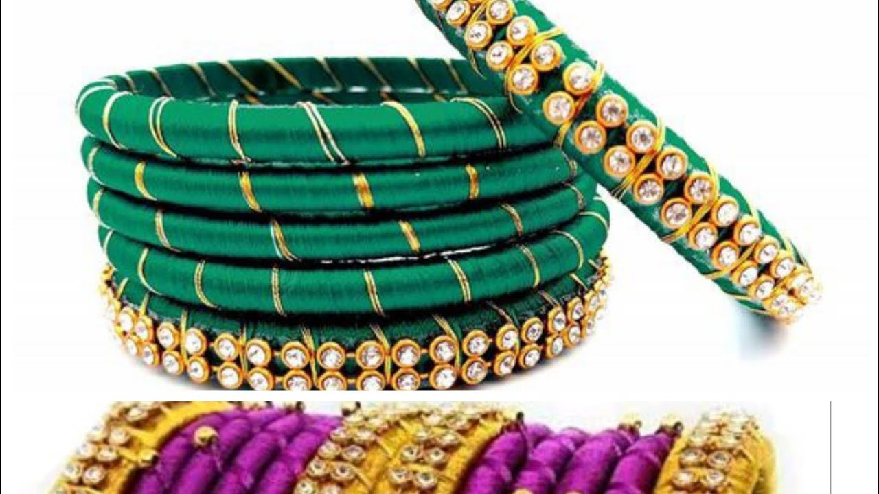 Beautiful Thread Bangles designs || New Models || cash on delivery ...